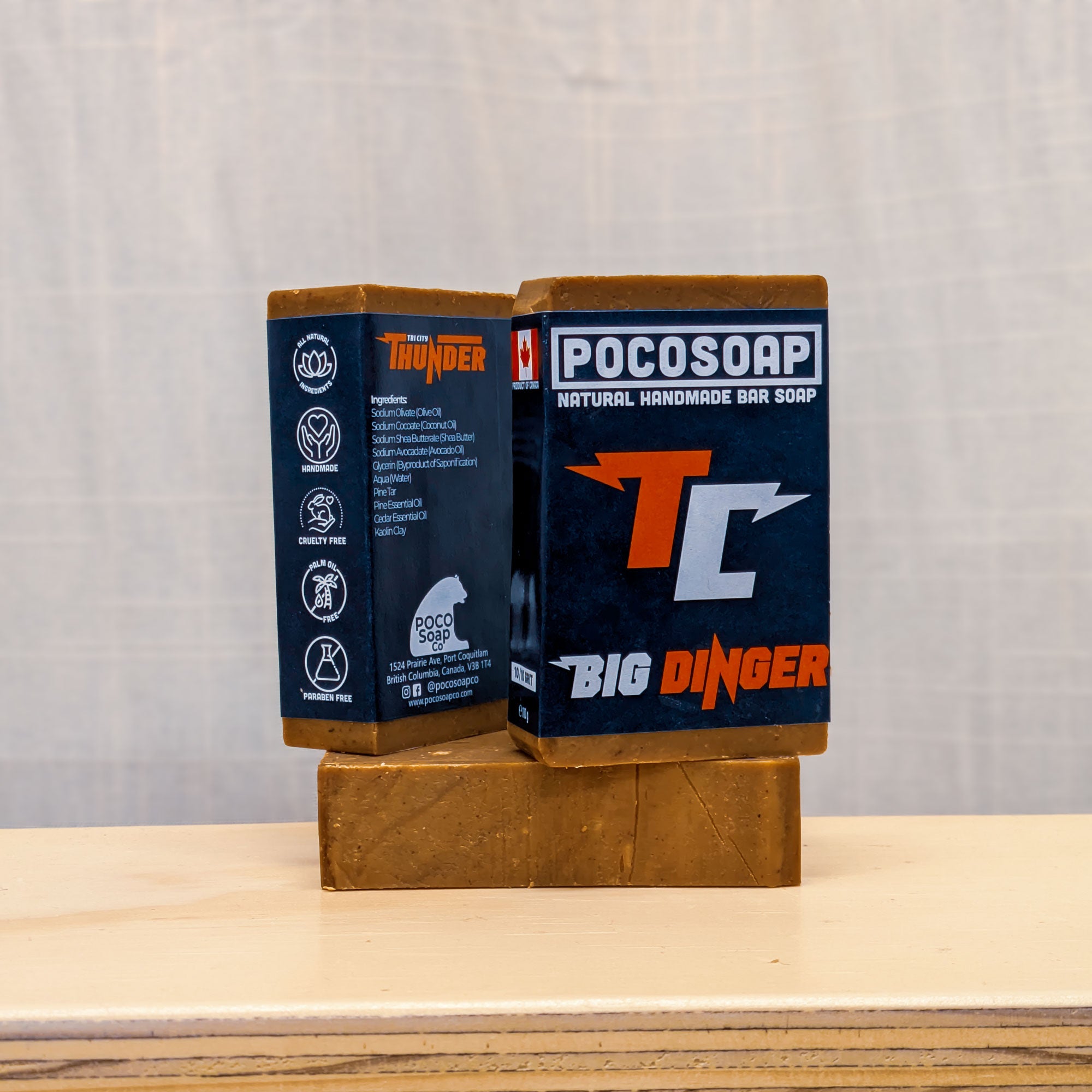 TriCity Thunder Big Dinger - Tar Bar – PoCo Soap Co.